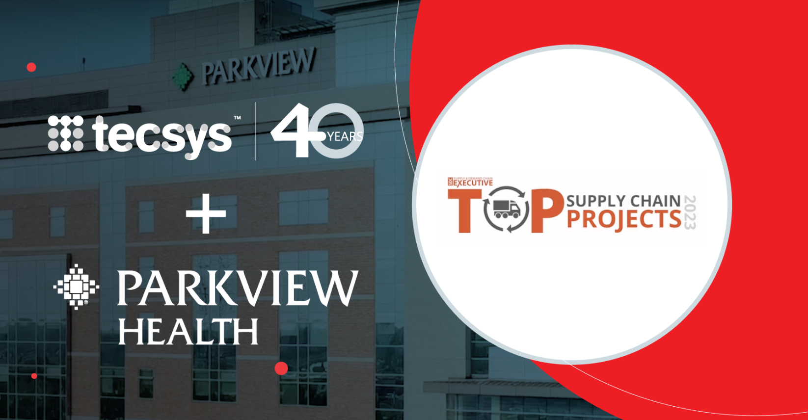 Supply & Demand Chain Executive Awards Parkview Health and Tecsys with ...